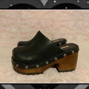 Soda | Shoes | Vintage 9s Chunky Platform Studded Clogs | Poshmark